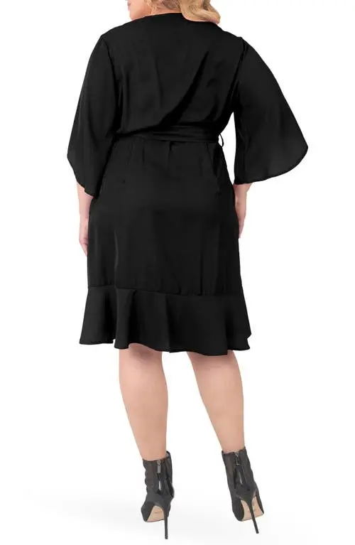 STANDARDS & PRACTICES Wrap Dress - Black