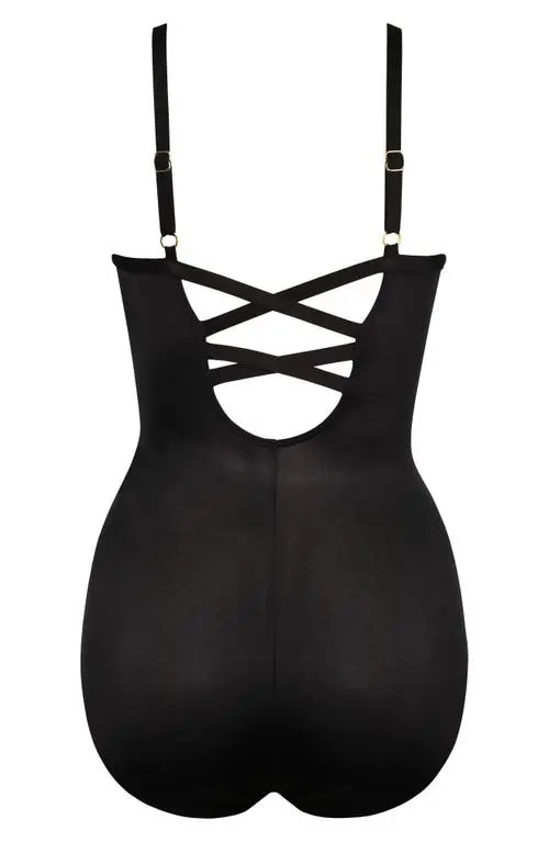 Miraclesuit Captivate Rock Solid Strappy One-piece Swimsuit - Black