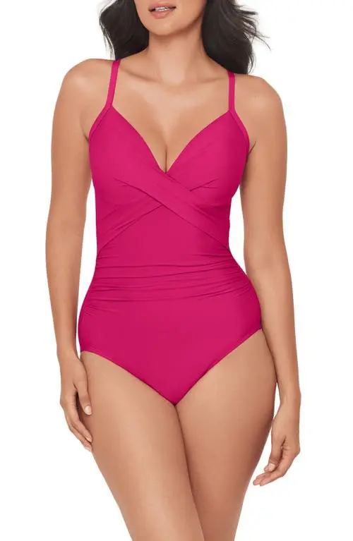 Miraclesuit Captivate Rock Solid Strappy One-piece Swimsuit - Rosso