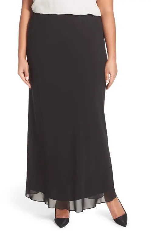 Alex Evenings Chiffon Maxi Skirt