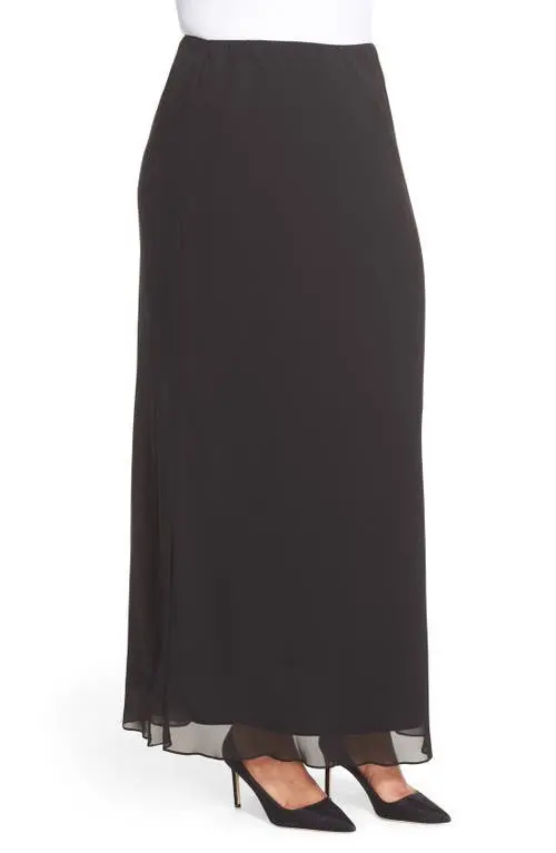 Alex Evenings Chiffon Maxi Skirt