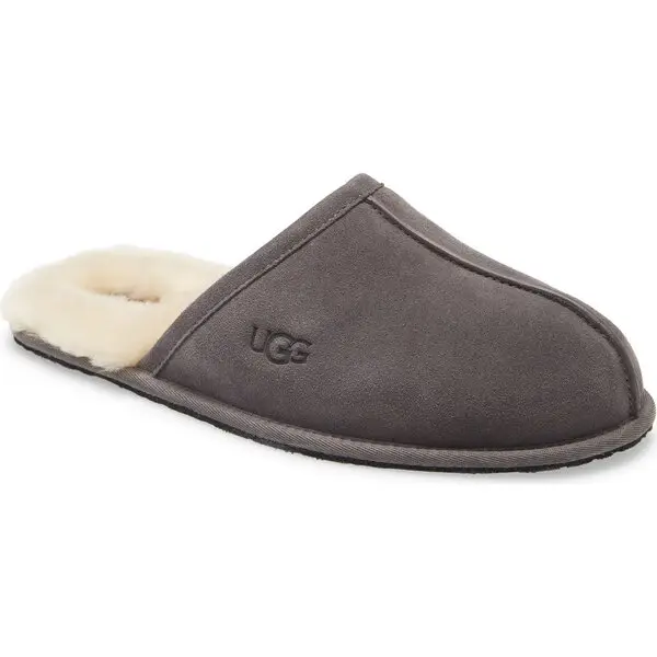 UGG Genuine Shearling Scuff Slipper - Dgry
