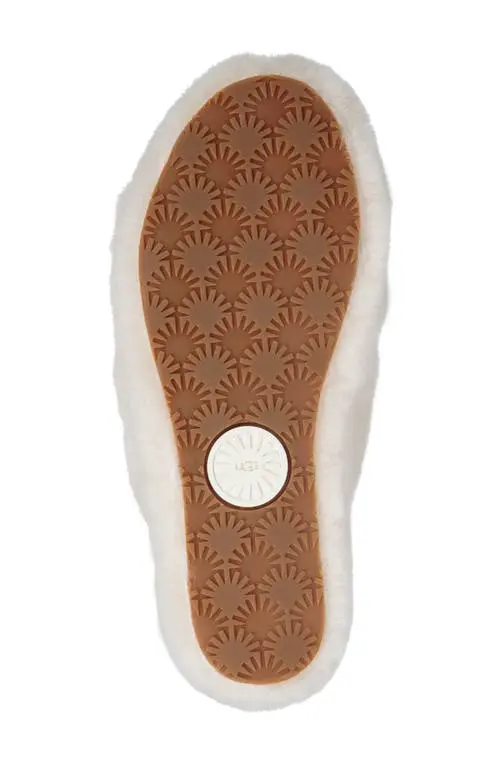 UGG Fluff Yeah Genuine Shearling Slingback Sandal - Cream