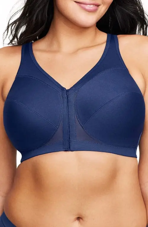 GLAMORISE Magiclift® Front Closure Posture Back Bra - Blue
