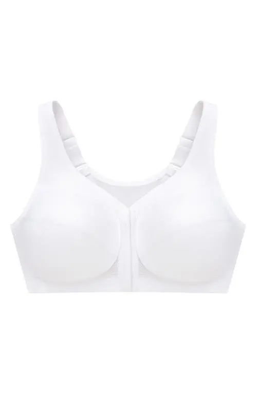 GLAMORISE Magiclift® Front Closure Posture Back Bra - White