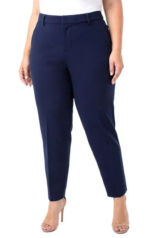 LIVERPOOL Kelsey Ponte Knit Trousers - Cadet Blue