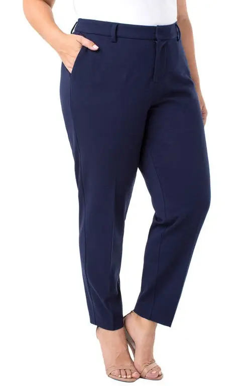 LIVERPOOL Kelsey Ponte Knit Trousers - Cadet Blue