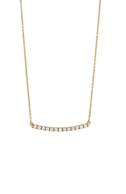 Bony Levy 18k Pavé Diamond Bar Necklace - Yellow Gold