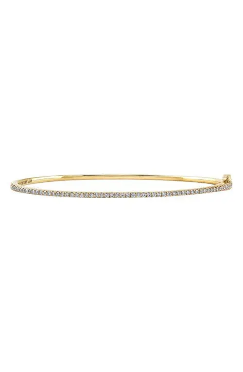 Bony Levy Skinny Stackable Diamond Bangle - 18k Yellow Gold