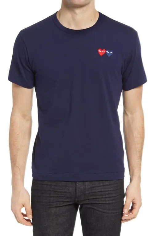 Comme Des Garçons Twin Hearts Slim Fit Jersey T-shirt