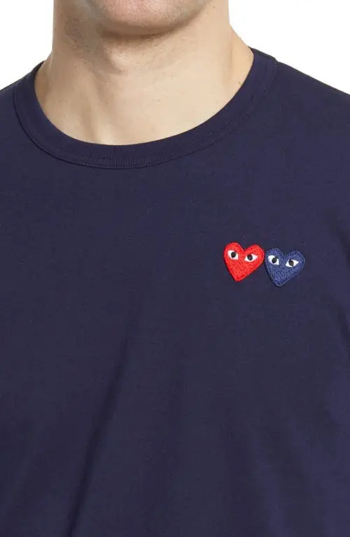 Comme Des Garçons Twin Hearts Slim Fit Jersey T-shirt