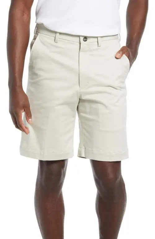 VINTAGE 1946 Classic Flat Front Chino Shorts - Stone