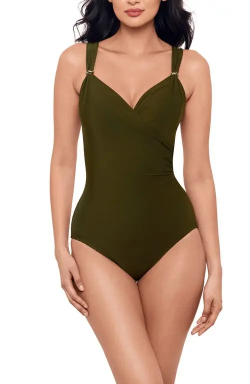 MIRACLESUIT® Razzle Dazzle Siren One-piece Swimsuit - Nori