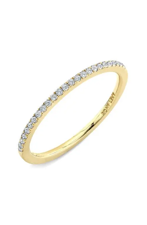 Bony Levy Diamond Stacked Band Ring - 18k Yellow Gold