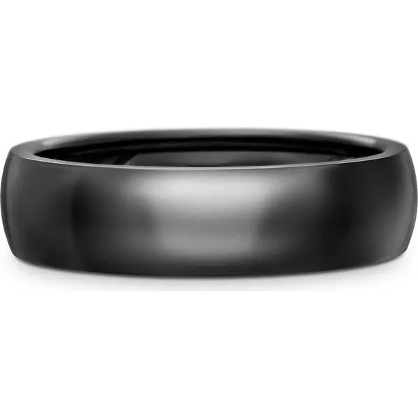 David Yurman Dy Classic Band Ring - Black Titanium
