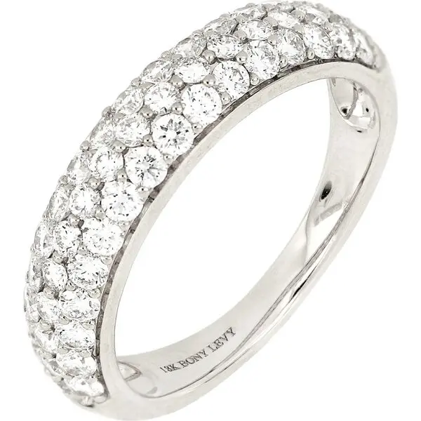Bony Levy Katharine Diamond Dome Ring - 18k White Gold