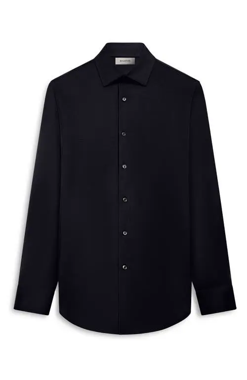 Bugatchi Ooohcotton® Solid Button-up Shirt - Black