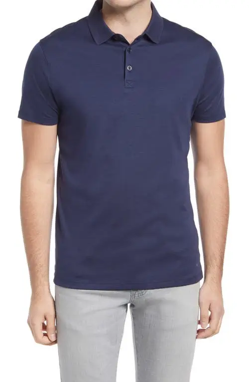 Robert Barakett Georgia Pima Cotton Polo - Blue Night