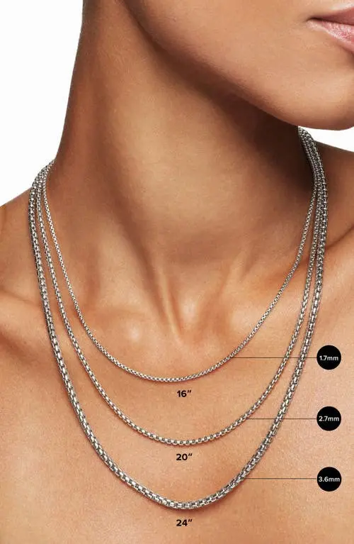 David Yurman Box Chain Necklace - Two Tone