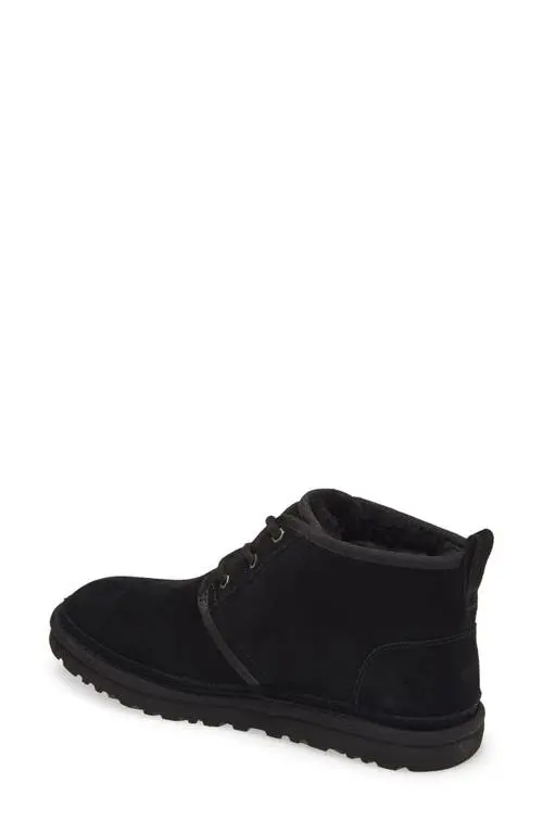 UGG Neumel Lace Up Boot - Black Suede