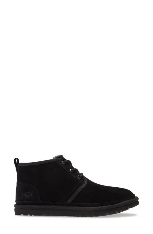 UGG Neumel Lace Up Boot - Black Suede