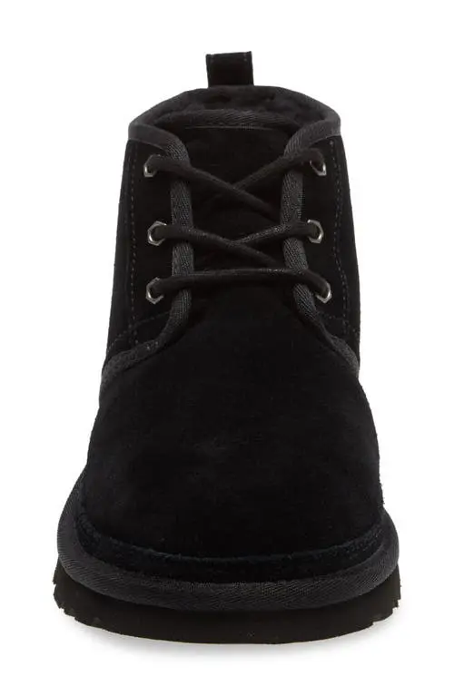 UGG Neumel Lace Up Boot - Black Suede