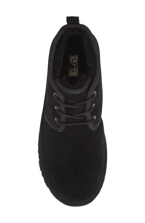 UGG Neumel Lace Up Boot - Black Suede