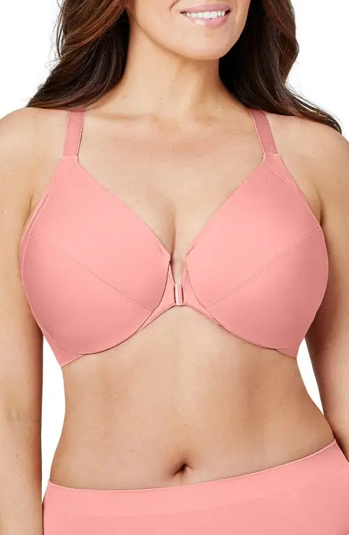 GLAMORISE Wonderwire® Front Close Smoothing Underwire Bra - Brandied Apricot