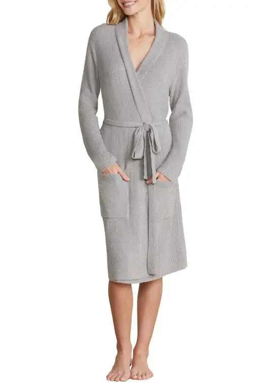 Barefoot Dreams Cozychic™ Lite® Ribbed Robe - Dove Gray
