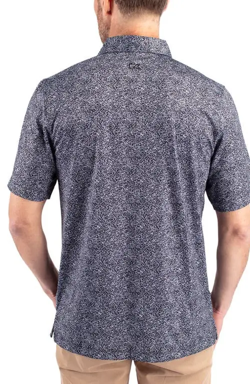 Cutter & Buck Pike Constellation Print Performance Polo - Black