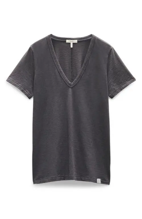 Rag & Bone The Vee Slub Cotton T-shirt - Greystone