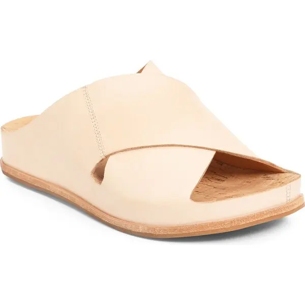 KORK-EASE® Tutsi Slide Sandal - Natural Leather