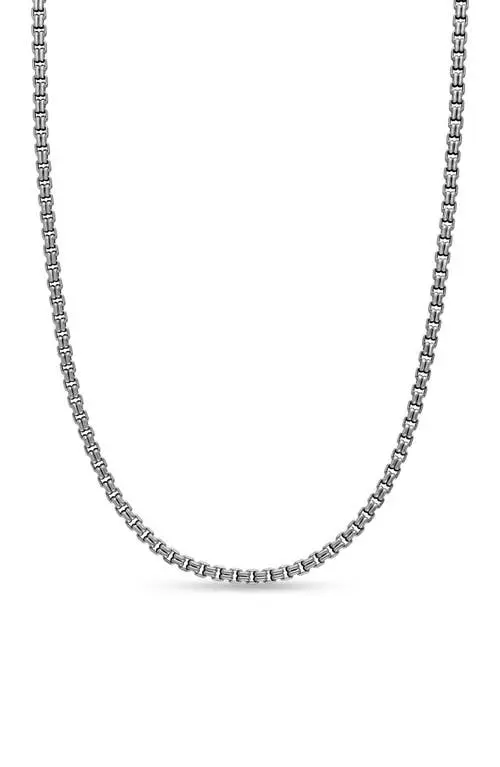 David Yurman Sterling Double Box Chain Necklace - Silver