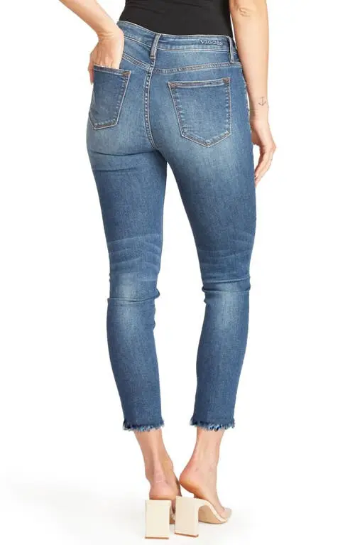 VIGOSS Jagger Distressed Skinny Jeans - Med Wash