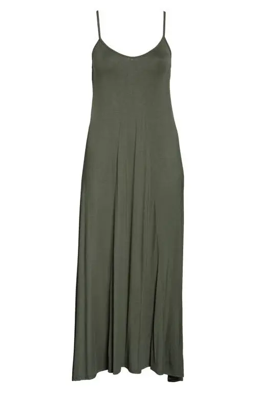 Loveappella A-line Maxi Dress - Olive