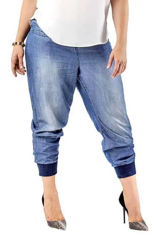 STANDARDS & PRACTICES Marcie High Rise Denim Jogger Pants