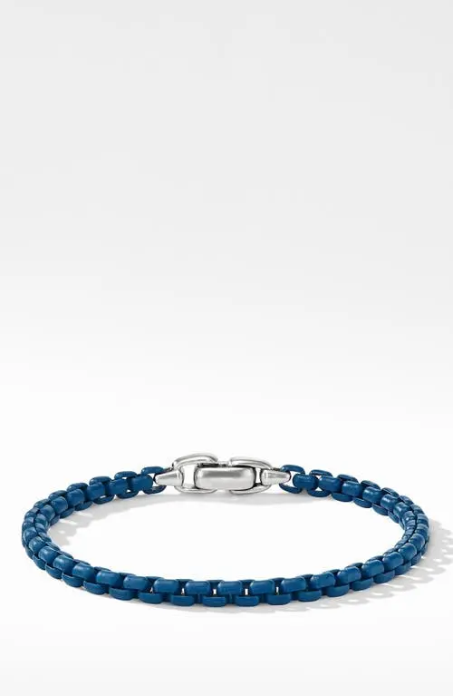 David Yurman 18k Box Chain Bracelet - Blue