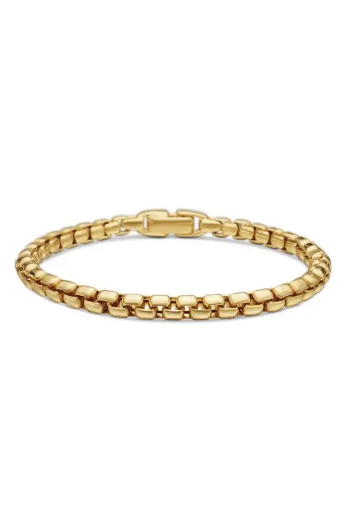 David Yurman 18k Box Chain Bracelet - Gold