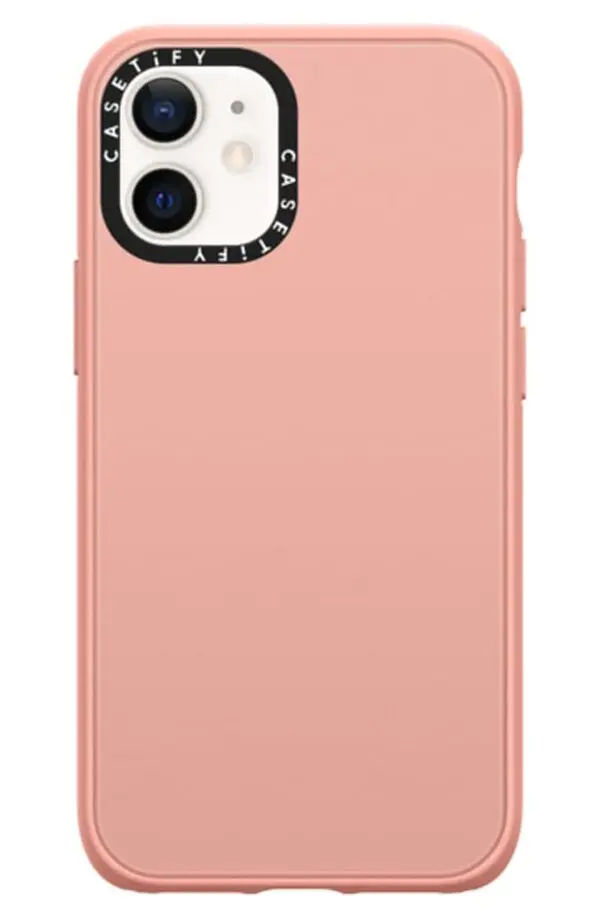 CASETIFY Solid Impact Case - Matte Dirty Peach