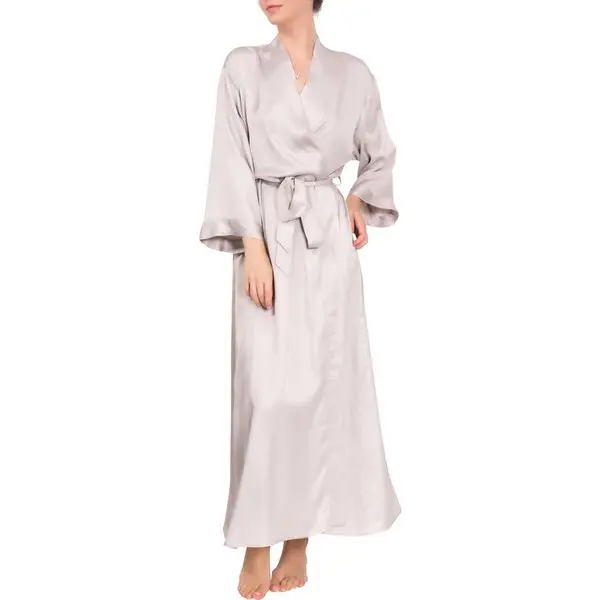 EVERYDAY RITUAL Colette Robe - Light Grey
