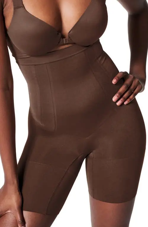 Spanx Spanxsculpt™ Oncore High Waist Midthigh Shorts - Chestnut Brown