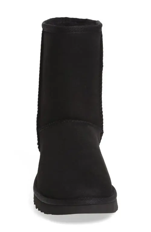UGG Classic Ii Shearling Lined Short Boot - Black Suede