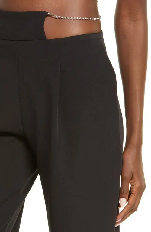 AMY LYNN Cutout High Waist Straight Leg Pants