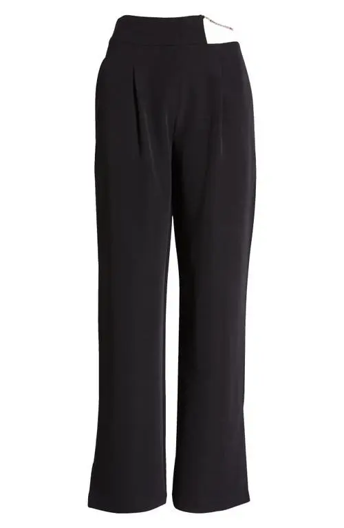 AMY LYNN Cutout High Waist Straight Leg Pants