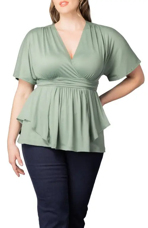 KIYONNA Promenade Blouse - Sage