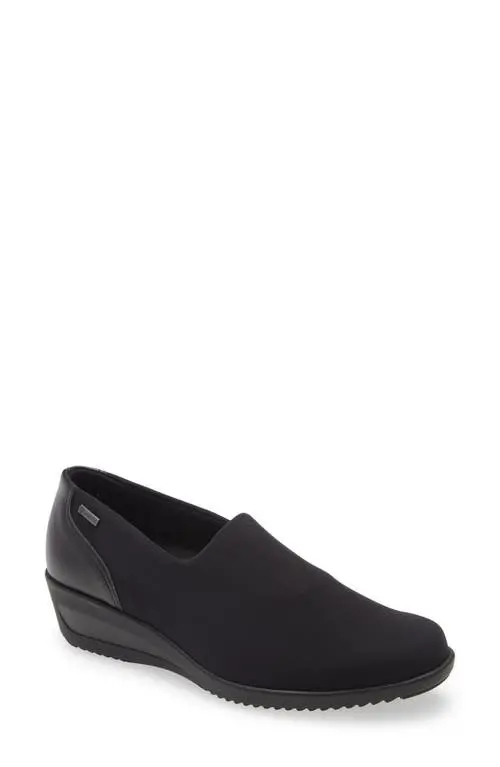ARA Zah Gore-tex® Waterproof Wedge Loafer - Black