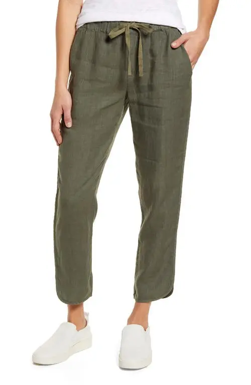Caslon Tulip Hem Linen Pants