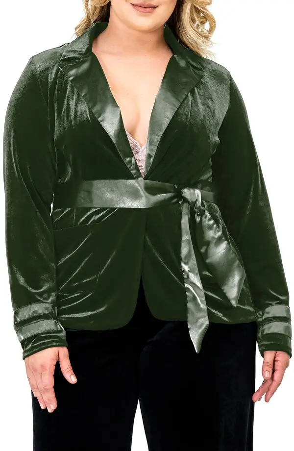 STANDARDS & PRACTICES Lottie Velvet & Satin Jacket