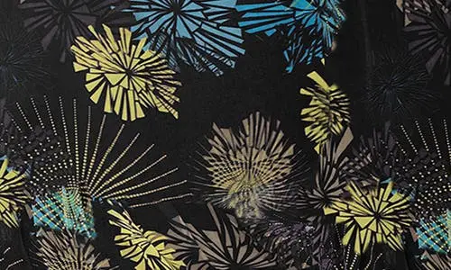 STANDARDS & PRACTICES Candice Georgette Wrap Dress - Black Sparkler