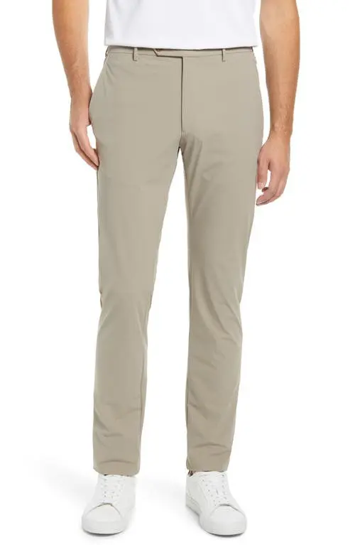 Zanella Active Stretch Flat Front Trousers - Khaki